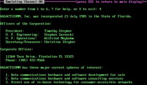 Gallery – The Major BBS